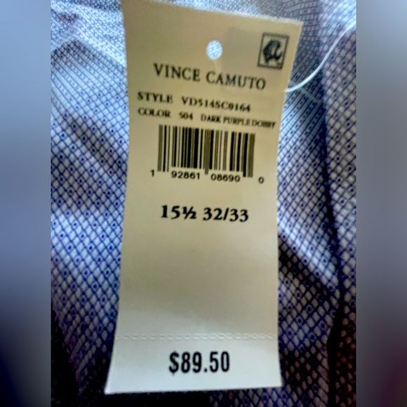 Vince Camuto | Shirts | New Vince Camito Slim Fit Button Down 5 12 3233 ...